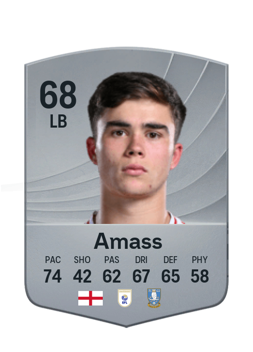 Harry Amass EA fc26 Silver Common - rated 68