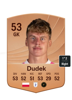 Kamil Dudek EA FC26 Bronze Common - rated 53