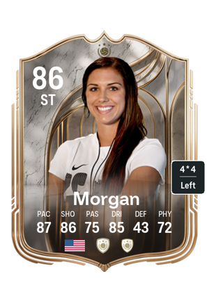 Alex Morgan EA FC26 Debut Icon - rated 86