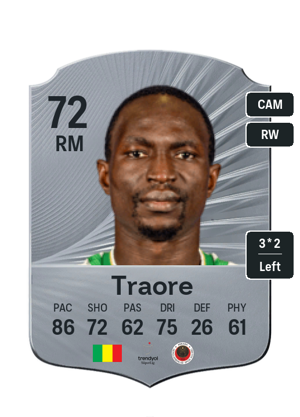 Adama Traore EA FC26 Silver Rare - rated 72