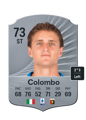 Lorenzo Colombo EA FC26 Silver Rare - rated 73