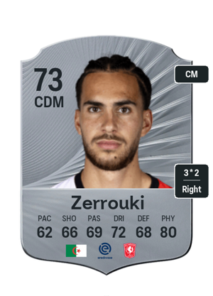 Ramiz Zerrouki EA FC26 Silver Rare - rated 73