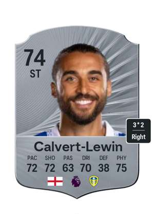 Dominic Calvert-Lewin EA FC26 Silver Rare - rated 74