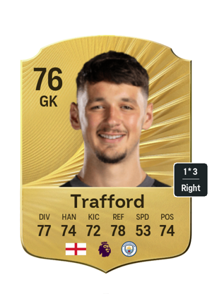 James Trafford EA FC26 Gold Common - rated 76