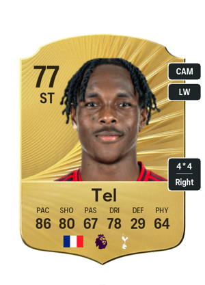 Mathys Tel EA fc26 Gold Rare - rated 77