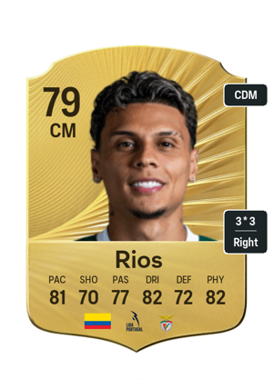 Richard Rios EA FC26 Gold Rare - rated 79