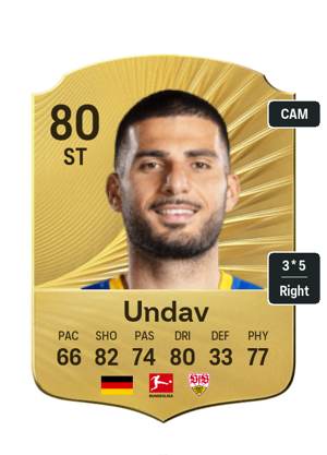 Deniz Undav EA FC26 Gold Rare - rated 80