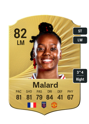 Melvine Malard EA FC26 Gold Rare - rated 82