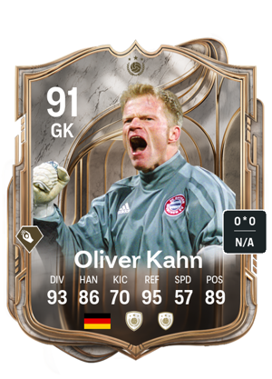 Oliver Kahn EA FC26 Champion Icon - rated 91