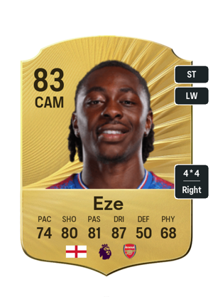 Eberechi Eze EA FC26 Gold Rare - rated 83