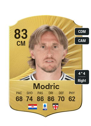 Luka Modric EA FC26 Gold Rare - rated 83