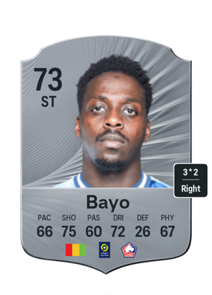Mohamed Bayo EA fc26 Silver Rare - rated 73