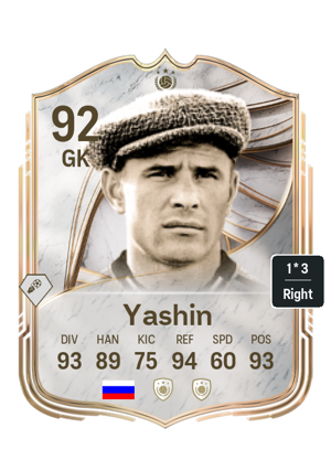 Lev Yashin EA fc26 Icon - rated 92