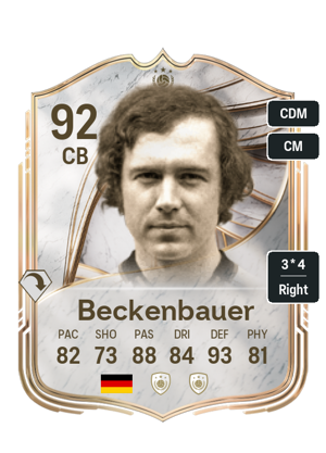 Franz Beckenbauer EA FC26 Icon - rated 92