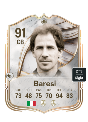 Franco Baresi EA FC26 Icon - rated 91