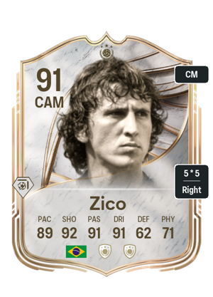 Zico EA fc26 Icon - rated 91