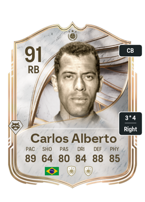 Carlos Alberto EA FC26 Icon - rated 91