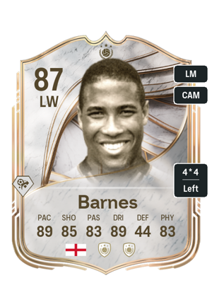 John Barnes EA FC26 Icon - rated 87