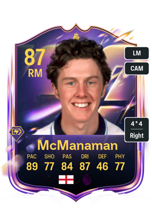Steve McManaman EA fc26 Hero - rated 87