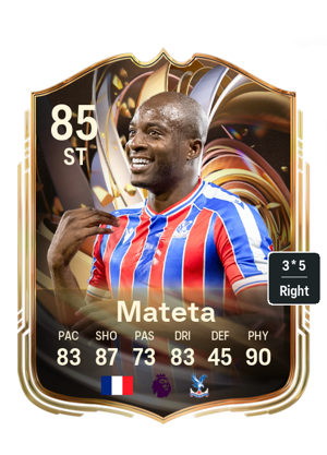 Jean-Philippe Mateta EA FC26 Ratings Reload - rated 85