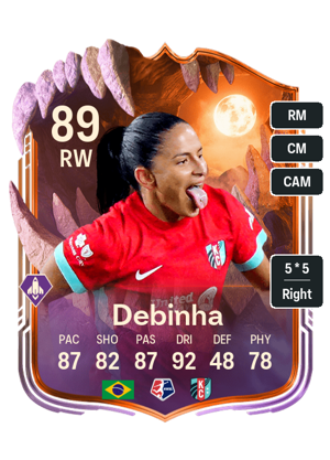 Debinha EA fc26 Ultimate Scream - rated 89