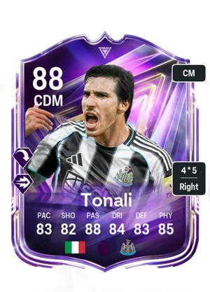 Sandro Tonali EA FC26 FC Pro Live - rated 88