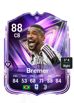 Bremer EA FC26 FC Pro Live - rated 87