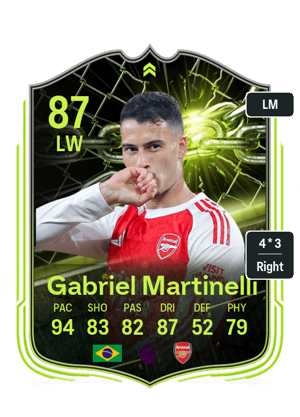 Gabriel Martinelli EA FC26 Showdown Upgraded - rated 87