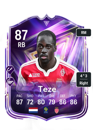 Jordan Teze EA FC26 FC Pro Live - rated 87