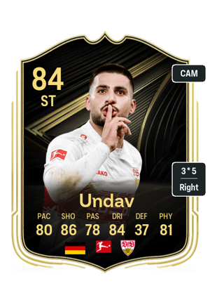 Deniz Undav EA fc26 TOTW - rated 84
