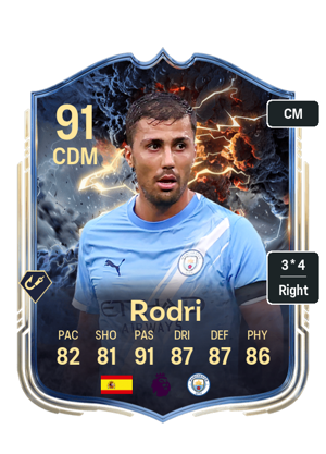 Rodri EA fc26 Thunderstruck - rated 91
