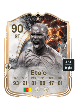 Samuel Eto'o EA fc26 Thunderstruck Icon - rated 90