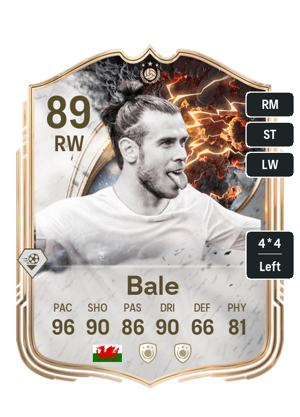 Gareth Bale EA FC26 Thunderstruck Icon - rated 89