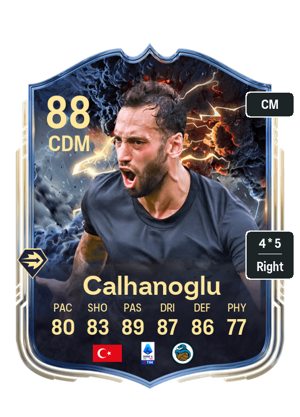 Hakan Calhanoglu EA FC26 Thunderstruck - rated 88