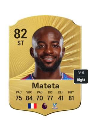 Jean-Philippe Mateta EA FC26 Gold Rare - rated 82