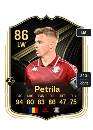 Claudiu Petrila EA FC26 TOTW - rated 86