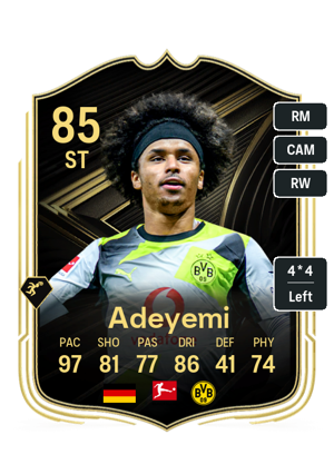 Karim Adeyemi EA FC26 TOTW - rated 85