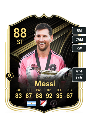 Lionel Messi EA fc26 TOTW - rated 88