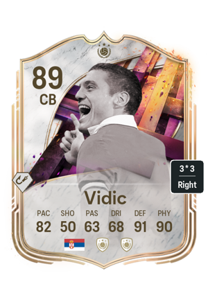 Nemanja Vidic EA FC26 Unbreakables Icon - rated 89