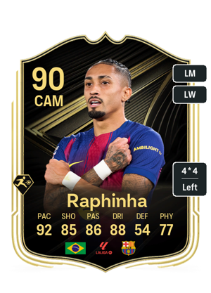 Raphinha EA FC26 TOTW - rated 90