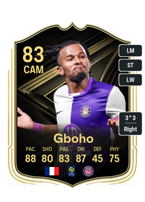Yann Gboho EA FC26 TOTW - rated 83