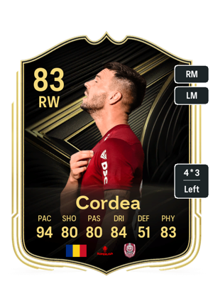 Andrei Cordea EA FC26 TOTW - rated 83