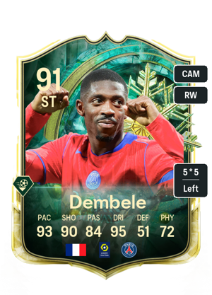 Ousmane Dembele EA FC26 Winter Wildcard - rated 91