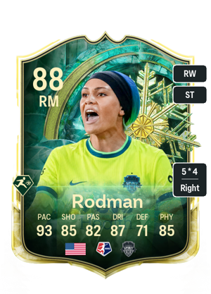 Trinity Rodman EA FC26 Winter Wildcard - rated 88