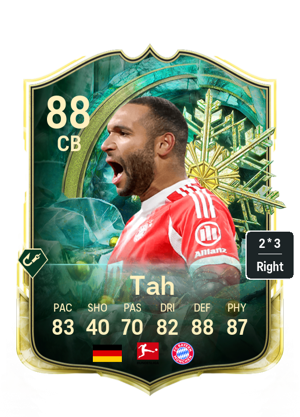Jonathan Tah EA FC26 Winter Wildcard - rated 88