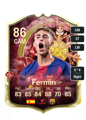 Fermin EA fc26 Winter Wildcard Red - rated 86