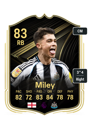 Lewis Miley EA FC26 TOTW - rated 83