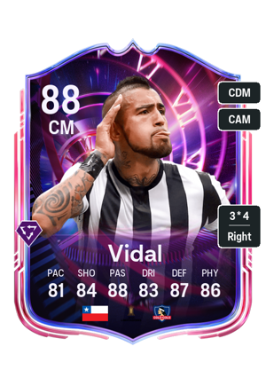Arturo Vidal EA FC26 Time Warp - rated 88