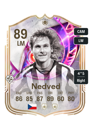 Pavel Nedved EA FC26 Time Warp Icon - rated 89