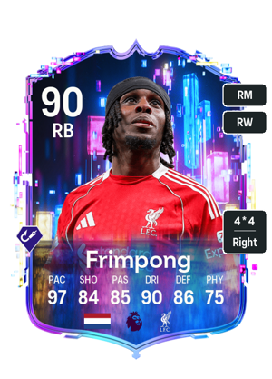 Jeremie Frimpong EA FC26 Flashback - rated 90